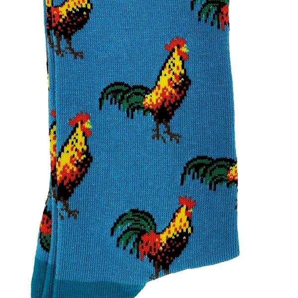Rooster Pattern Socks from the Sock Panda