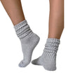 Grey Slouch Socks from the Sock Panda
