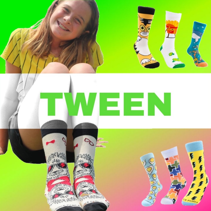 Tween Sock Subscription (Ages 8-11) from the Sock Panda