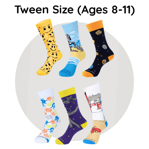 Tween Sock Subscription (Ages 8-11) from the Sock Panda